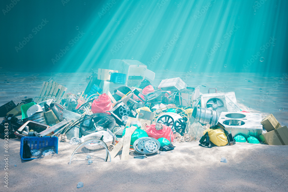 Devastating Underwater Garbage Heap Affecting Marine Ecosystem Health ...