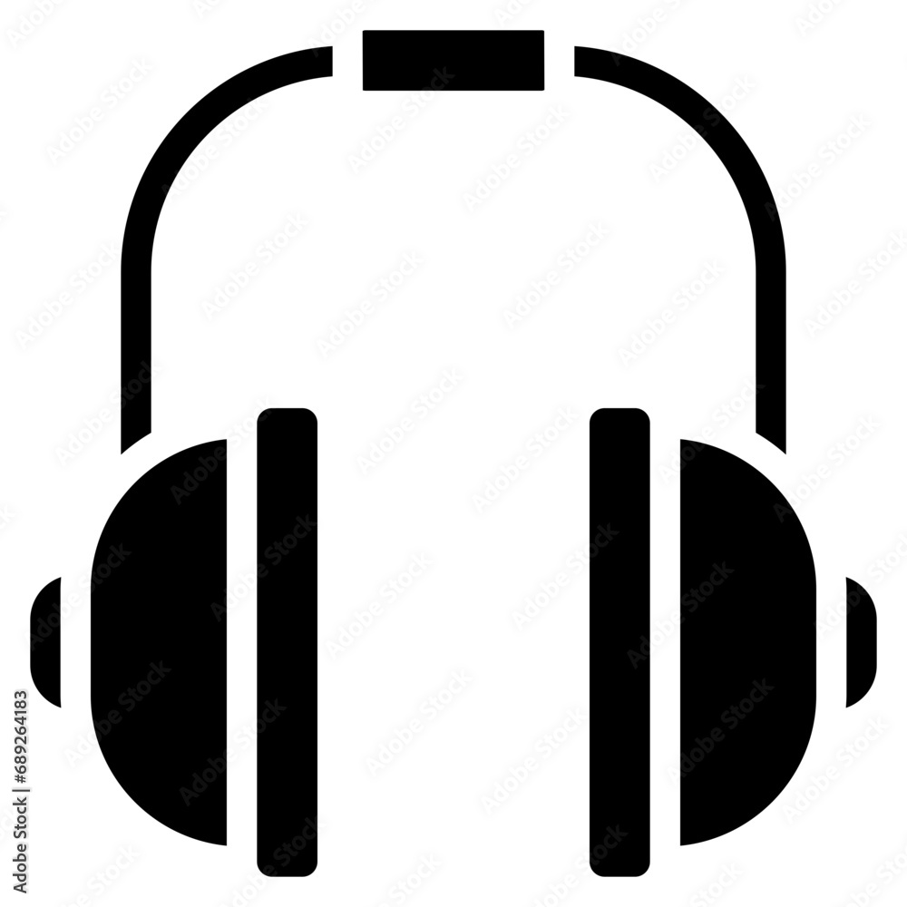 Safety Ear Muffs Icon Stock Vector | Adobe Stock