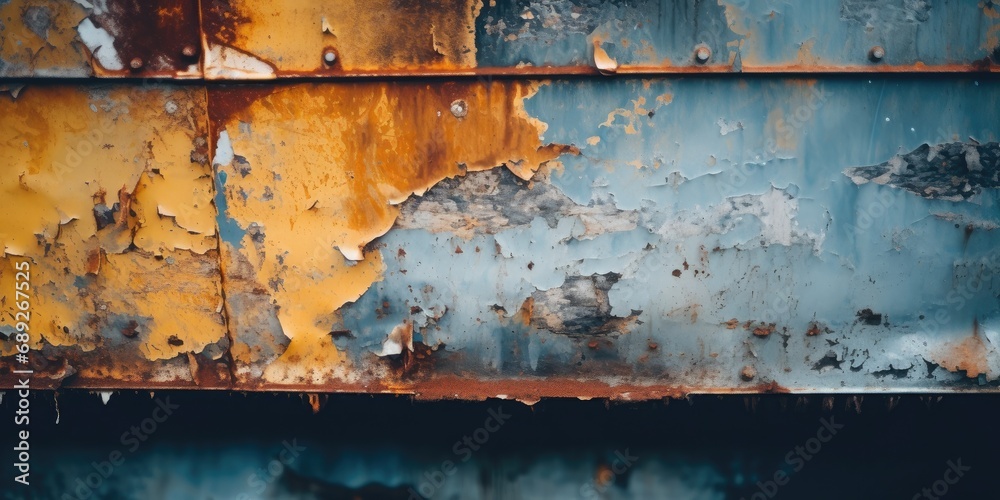grunge metallic surface with rusty patterns, showcasing weathered and ...