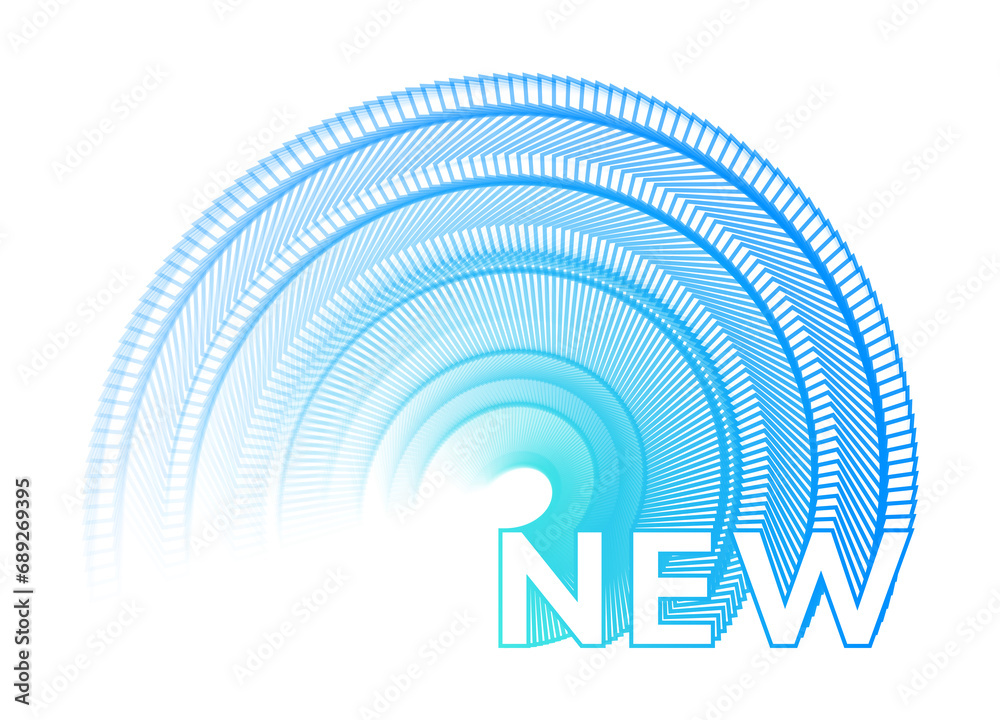 Blue label with word new. Abstract Modern Speech Bubble New Label. New ...