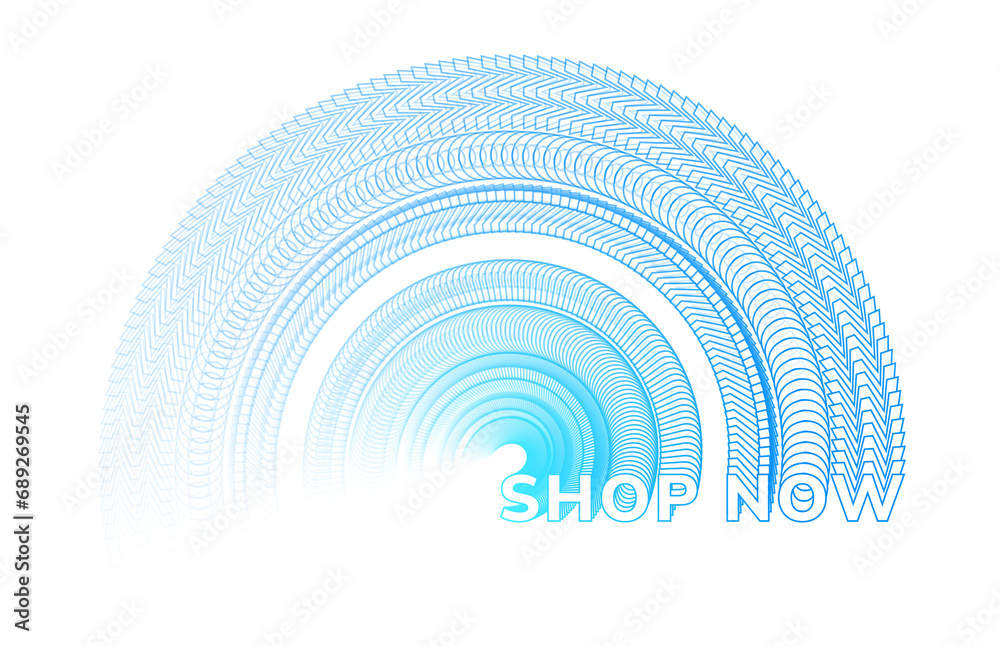 Blue label with word Shop Now. Abstract Modern Speech Bubble Shop Now ...