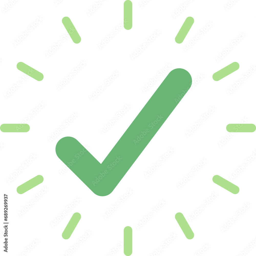 Approved Check Mark Icon Stock Vector | Adobe Stock