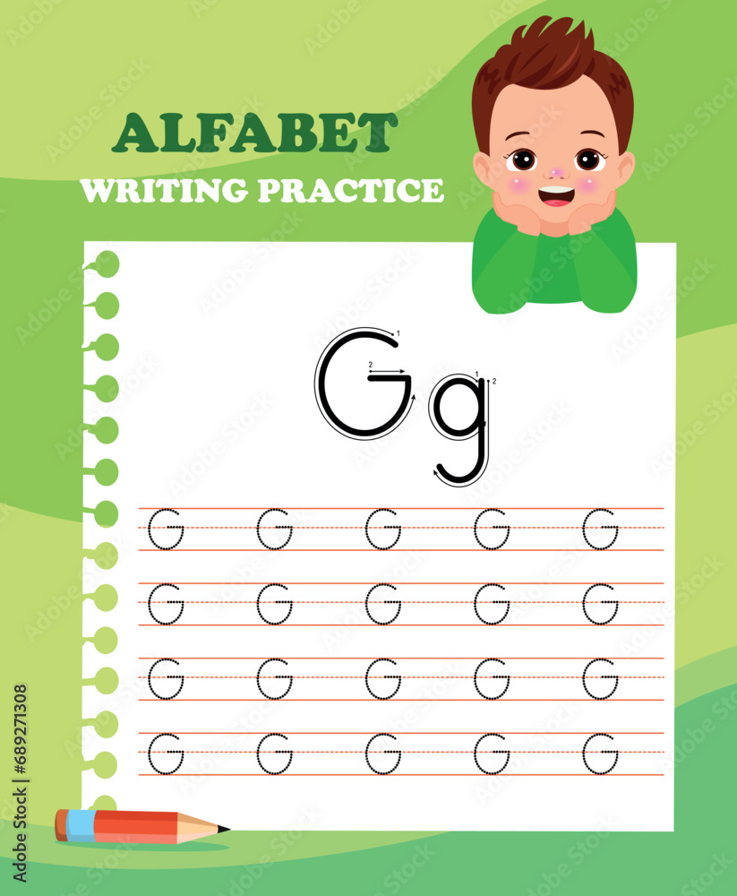 Alphabet letters tracing worksheet with all alphabet letters. Basic ...