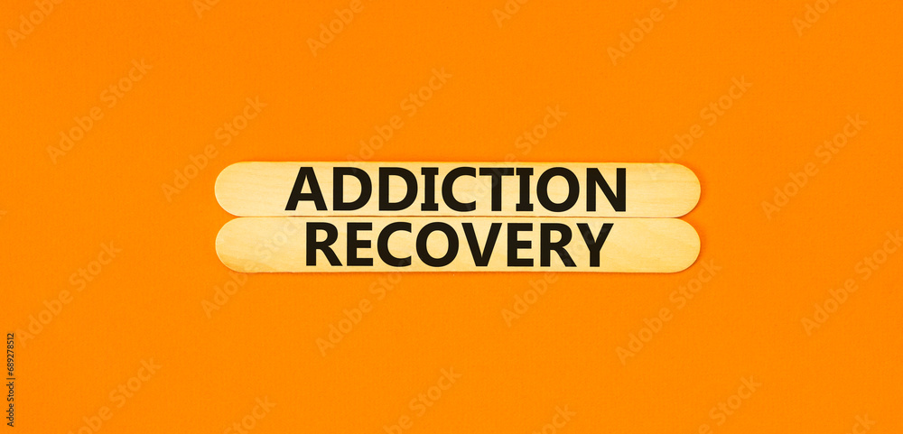 Addiction recovery symbol. Concept words Addiction recovery on ...
