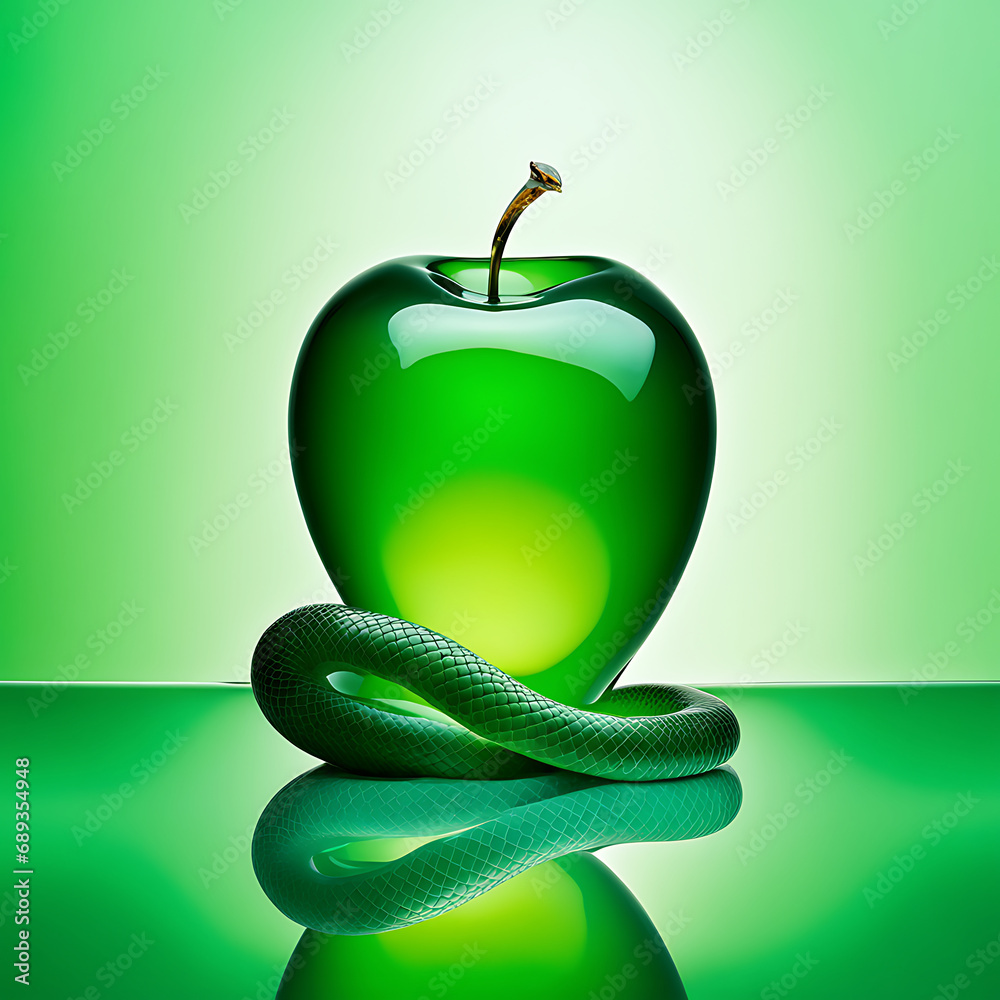 Symbolizing temptation: Snake in the apple as an interpretation of a ...