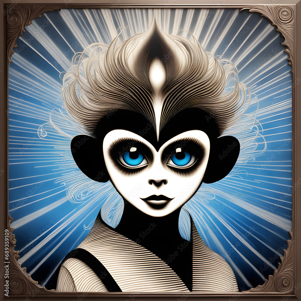 There's something both elegant and strange about Vsilhouette's Monkey ...