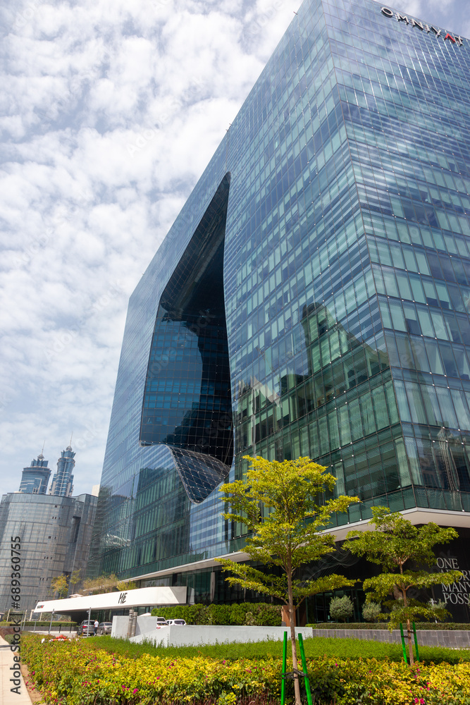 Dubai, United Arab Emirates - Mar 29, 2023 - view of the Opus Tower in ...