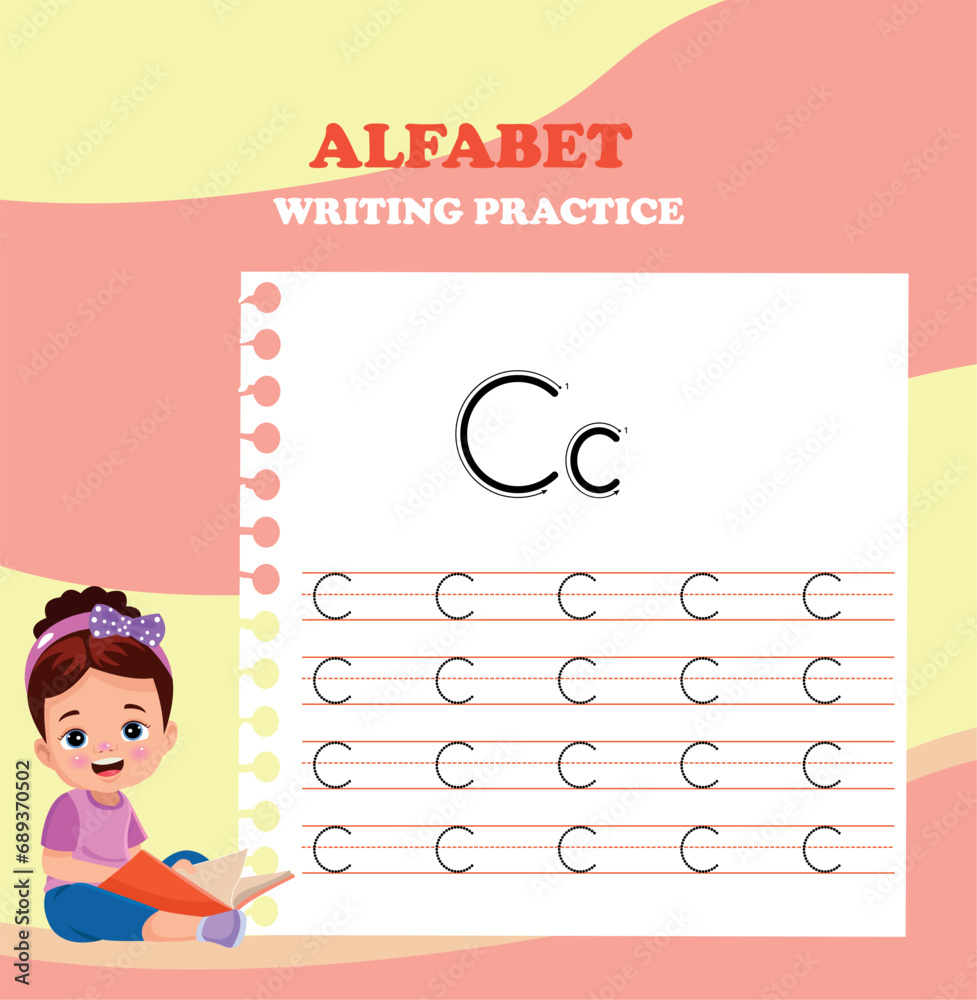 Alphabet letters tracing worksheet with all alphabet letters. Basic ...