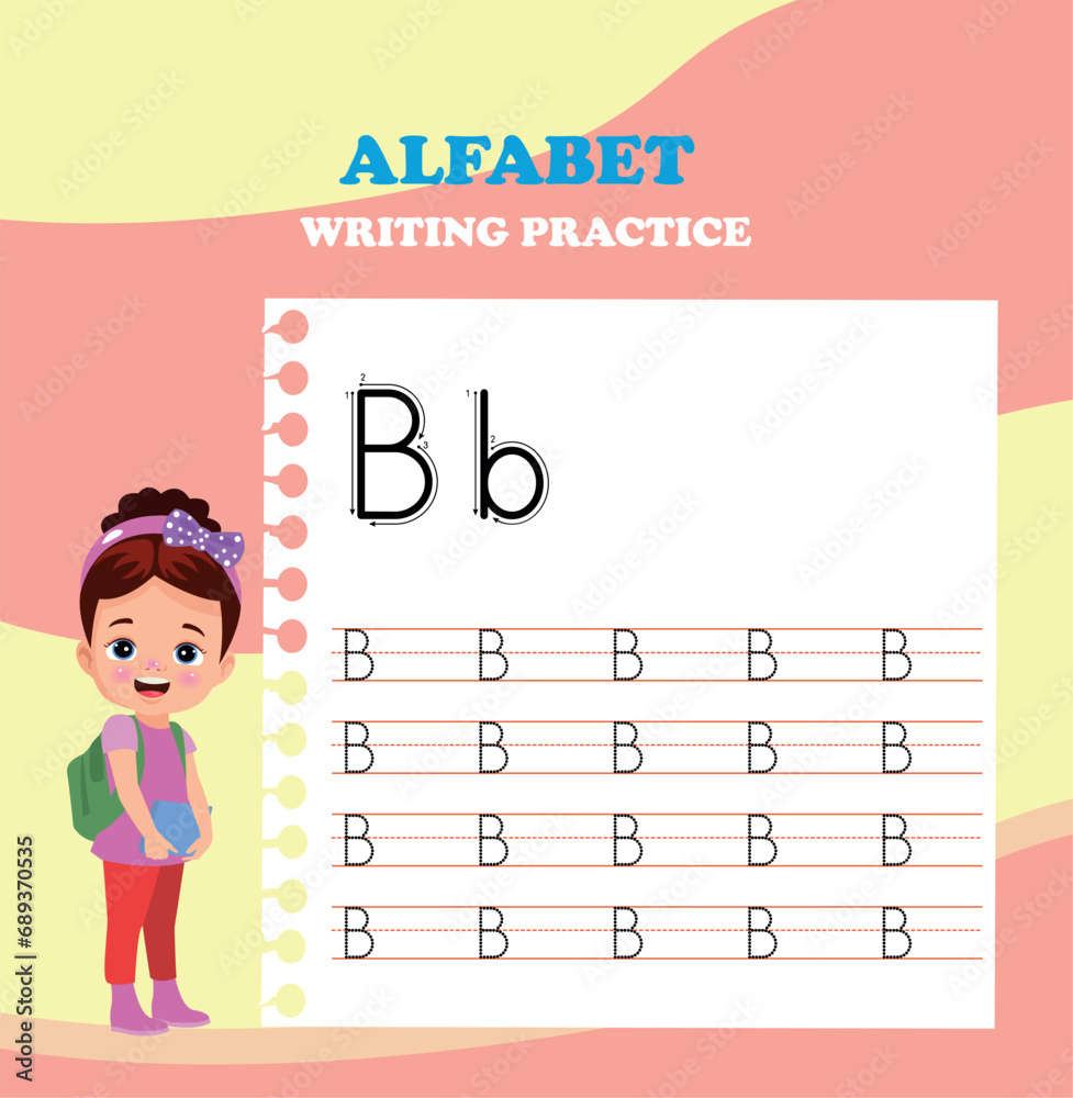 Alphabet letters tracing worksheet with all alphabet letters. Basic ...