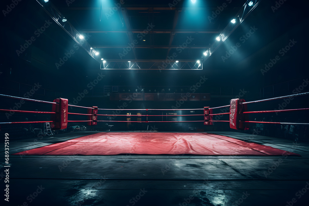mma boxing ring, boxing, ring, fighting Stock Photo | Adobe Stock