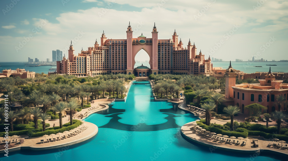 Atlantis The Palm, Dubai is a luxury resort hotel located atop the Palm Jumeirah in the United ...