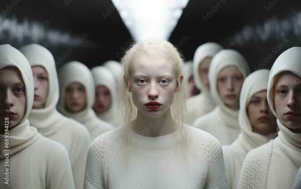 albino people human woman men girl boy Congenital disease, absence of ...