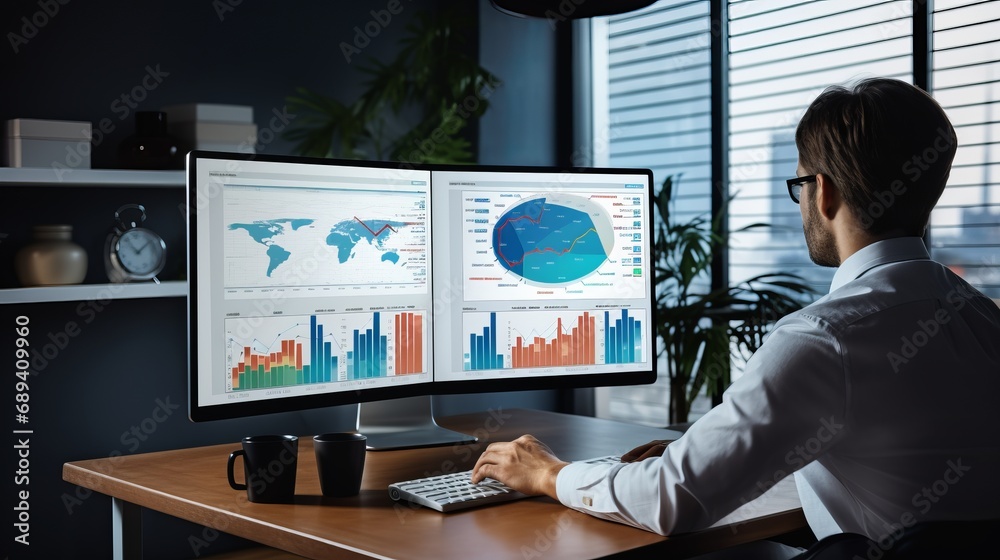 Data CRM business analysis customer report computer technology ...