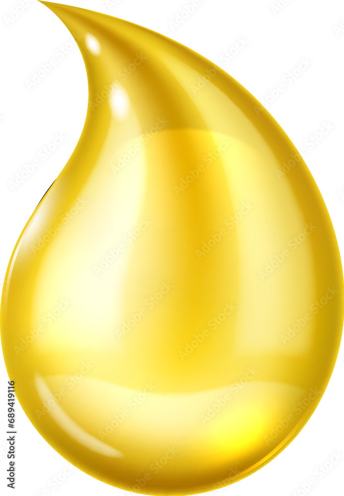 Realistic olive oil drop, a golden liquid gem, enhances dishes with ...