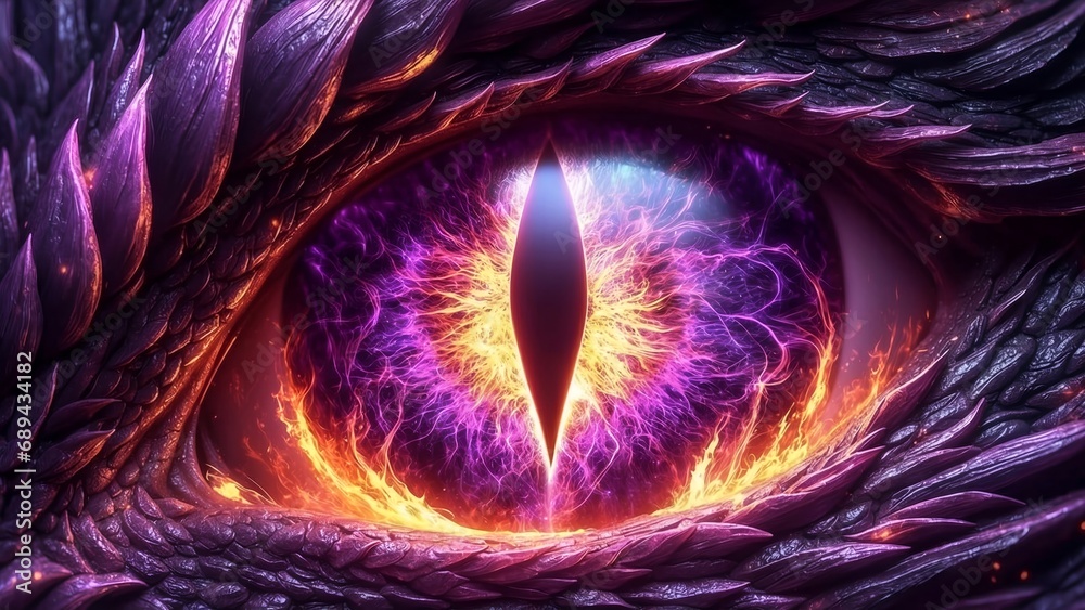 Dragon eye high definition. Extreme close up. 4K - 8K - 12K TV ...