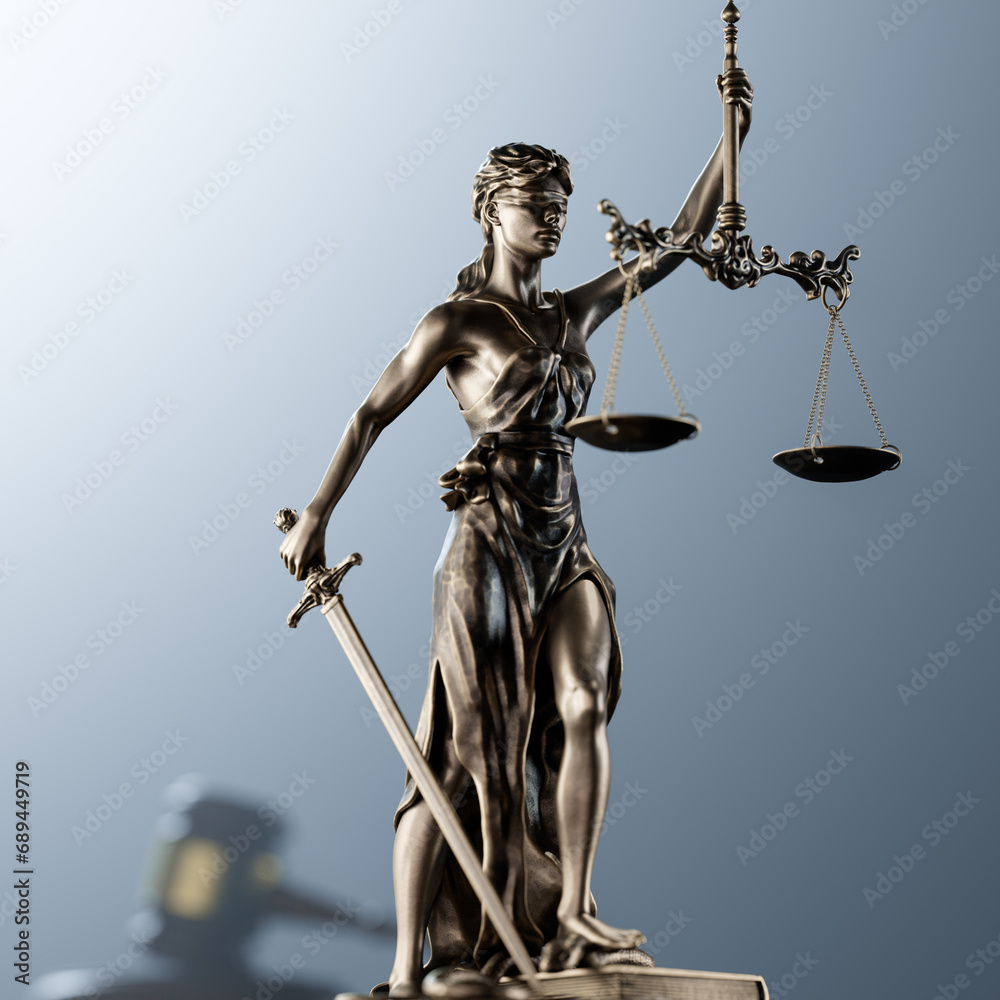 Poster Legal Concept: Themis is the goddess of justice and the judge's ...