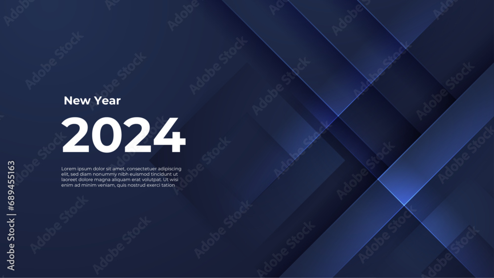 Happy new year 2024 celebration background. vector art and illustration ...