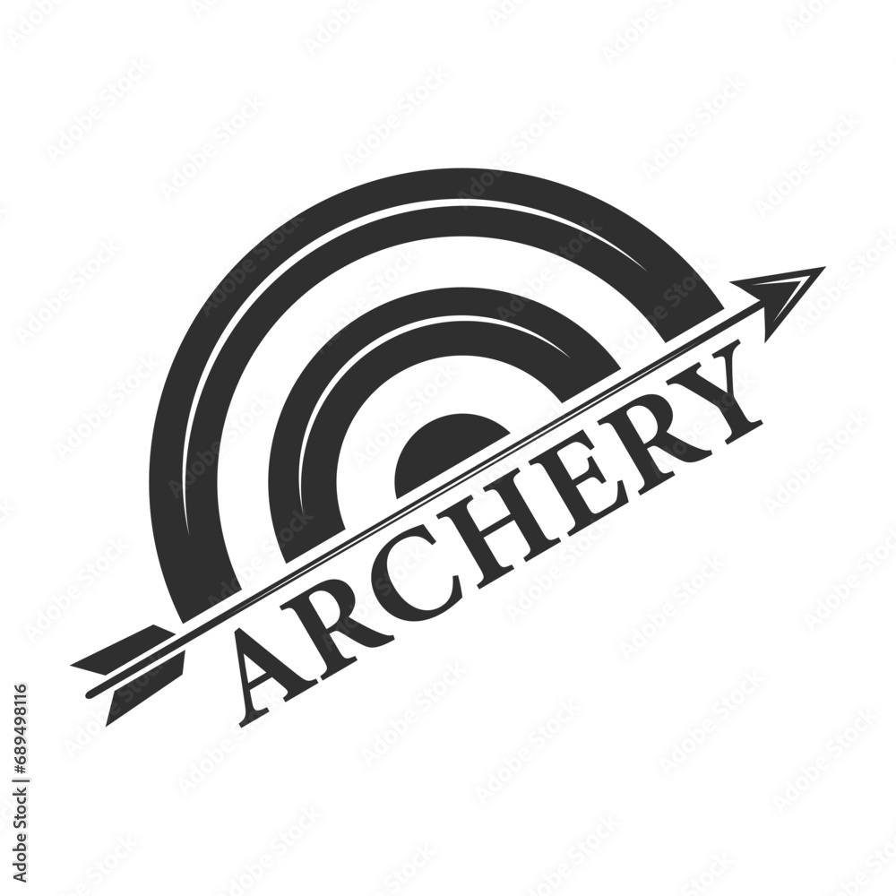 Archery Vector Illustration, Archery Target Vector Set, Arrow Vector ...