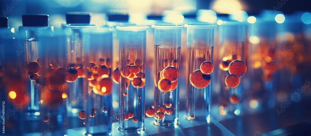 DNA blood sample in a medical test tube for laboratory testing Stock ...