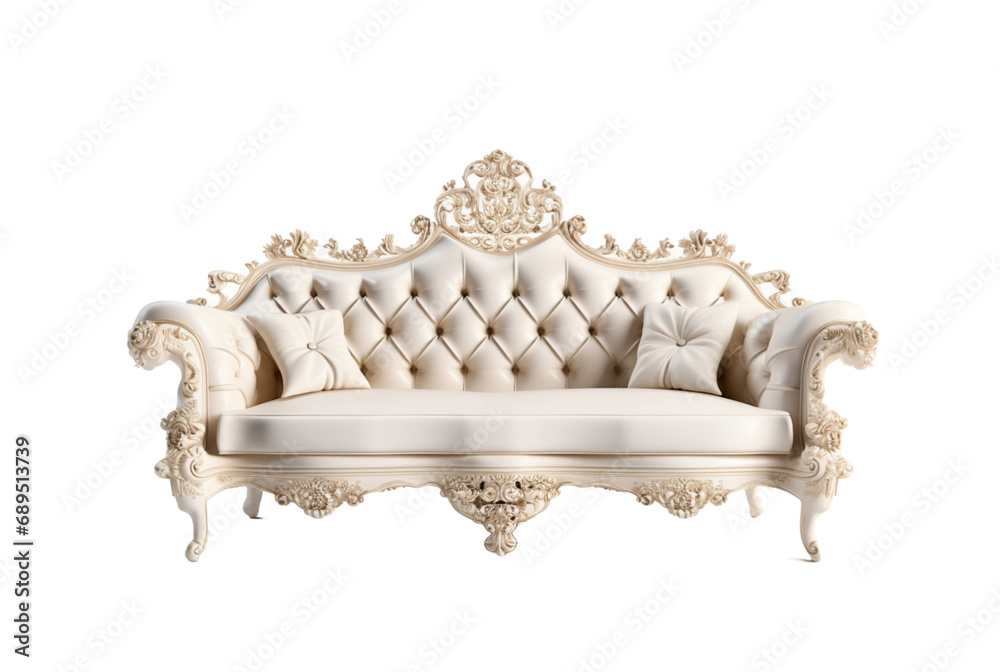 Sofa isolated transparent background. generative ai Stock Illustration ...