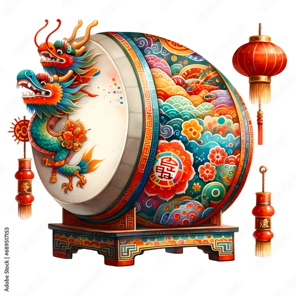 2024 Cute Dragon clipart, Chinese New Year Watercolor Clipart, Baby ...