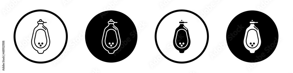 Vetor de Urinal icon set. man toilet urinary vector symbol. pee urinal ...