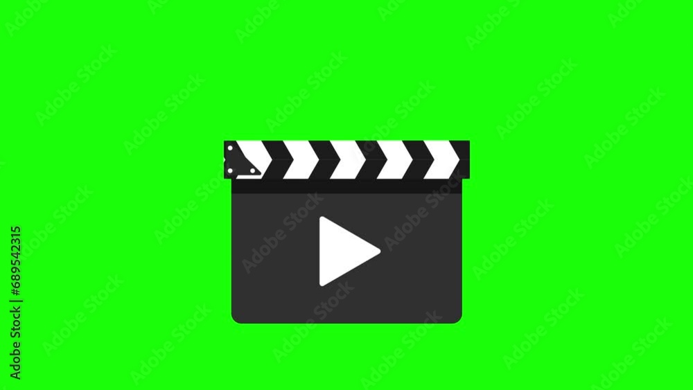 clapperboard animation take cut animation film clapperboard icon green ...