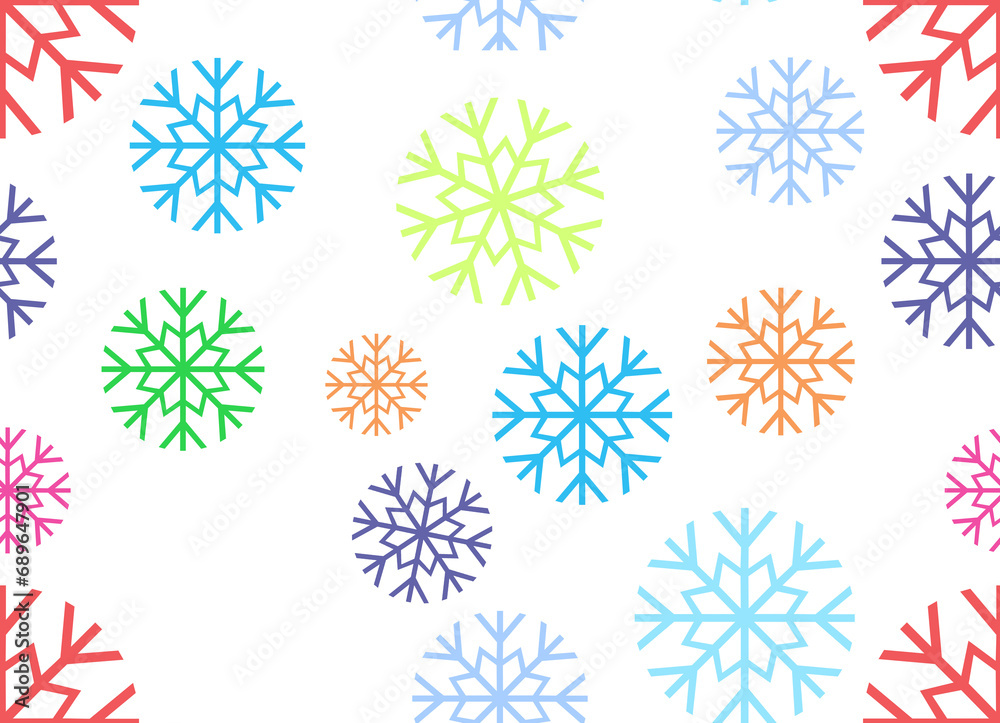 Seamless texture of snowflakes on a transparent background. PNG. Stock ...