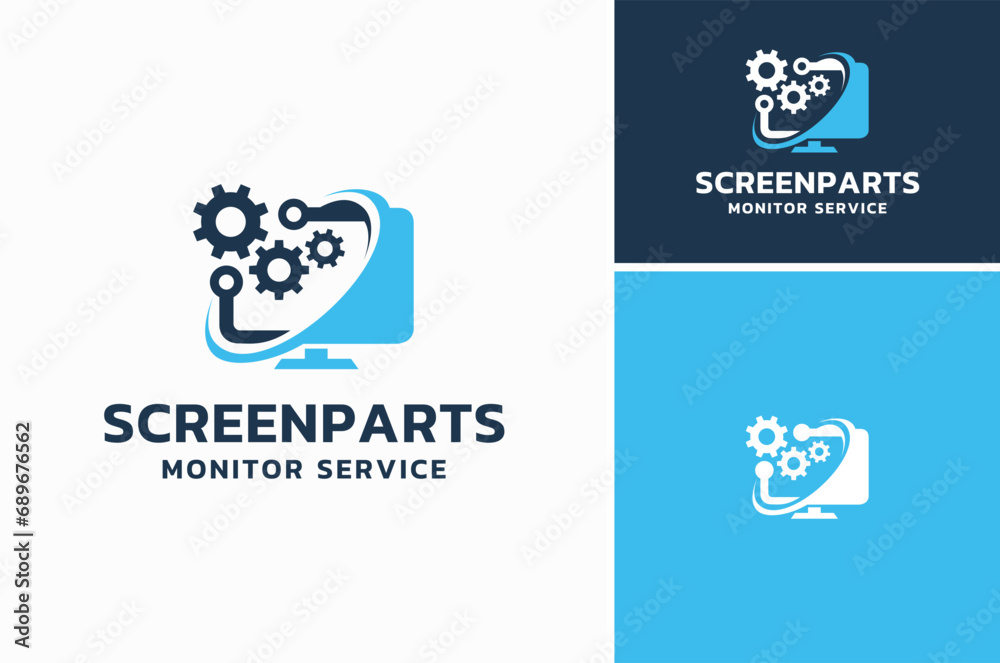 Gear Cog Wheel Component Spare Parts with Monitor for LCD LED Computer ...