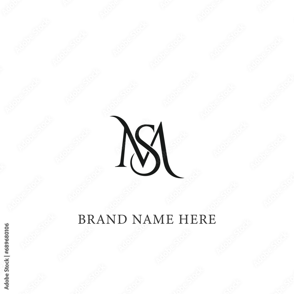 MS logo. M S design. White MS letter. MS, M S letter logo design ...