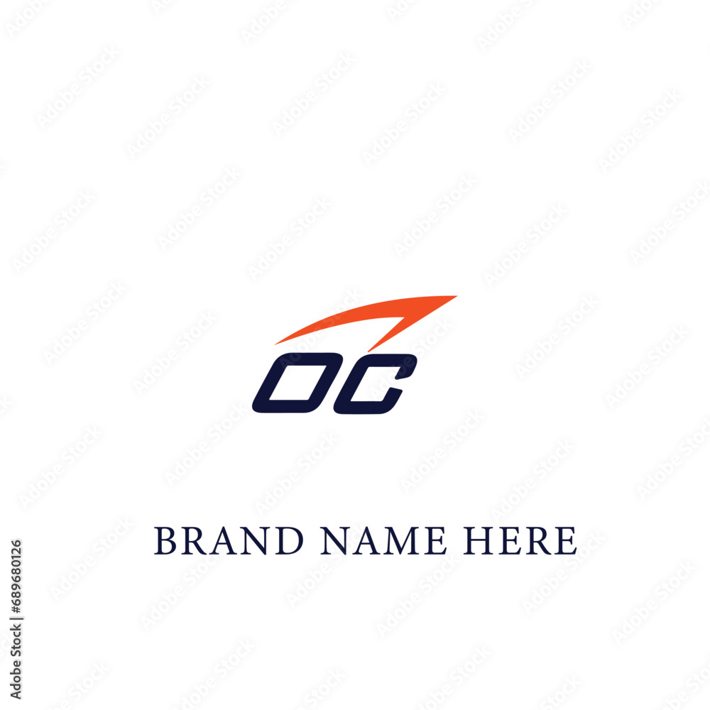 OC logo. O C design. White OC letter. OC, O C letter logo design ...
