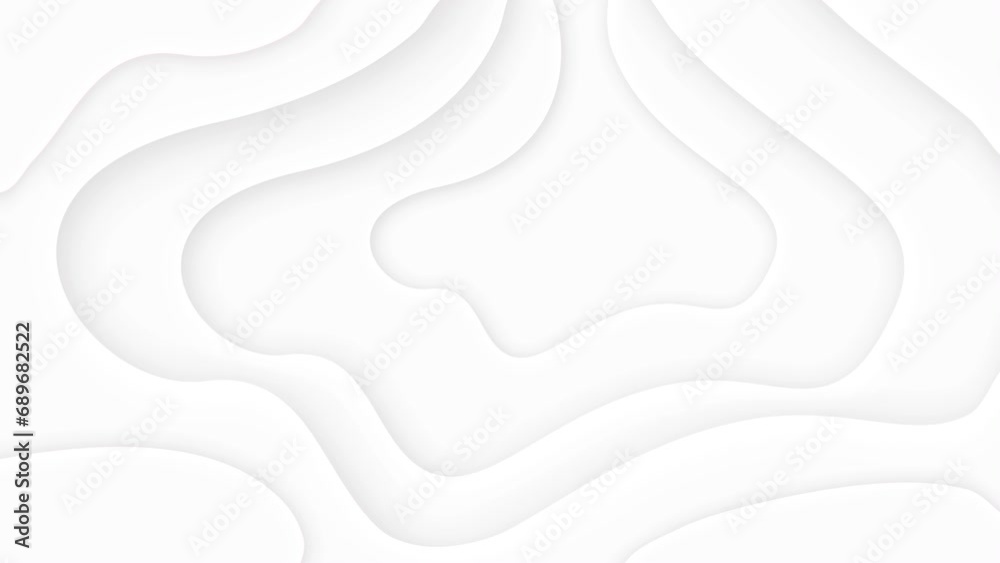 Layered figure forms. White paper-like animated background that moves ...