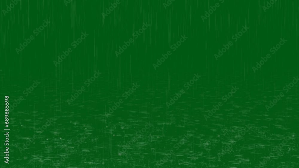 Rain high Resolution effect video green screen 4k, 3D Animation, Ultra ...
