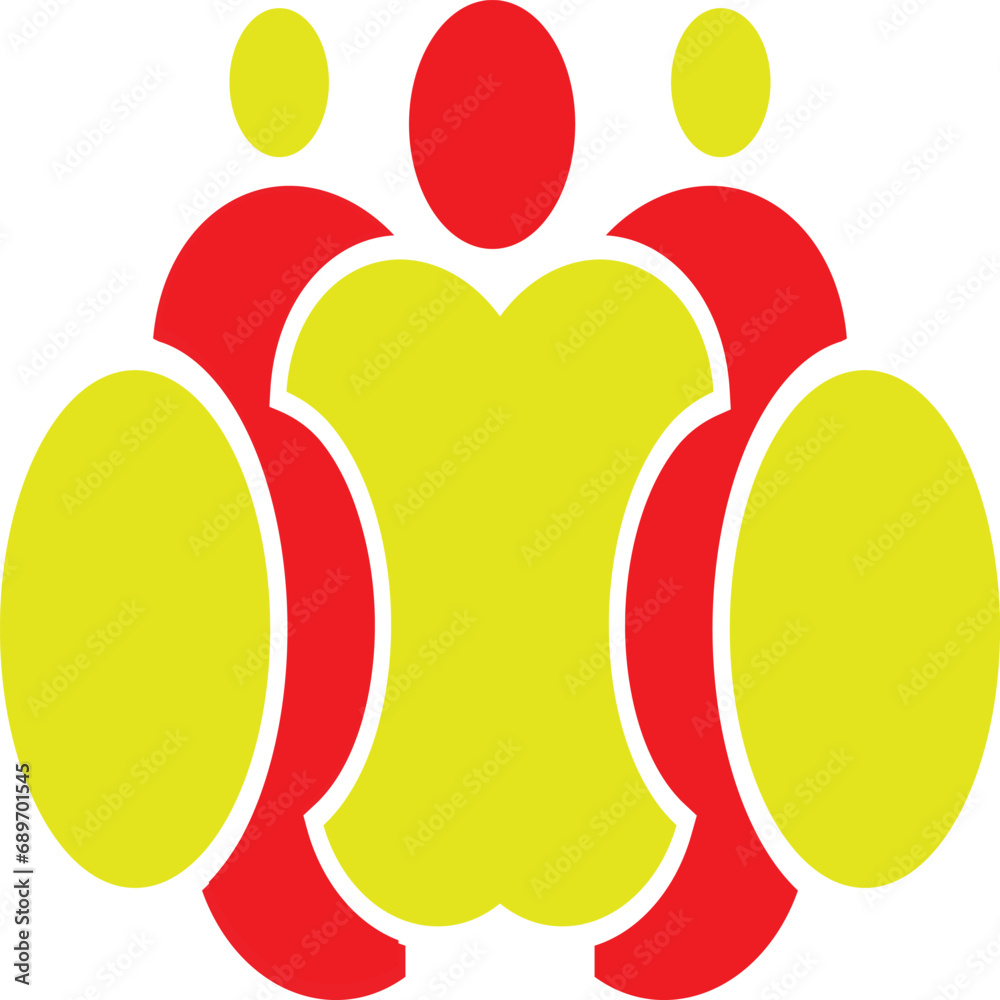 family of four. shape made of people. illustrator design free download ...
