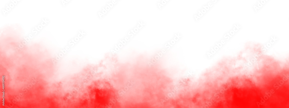 Red Color smoke fog on isolated background. Texture overlays. Design ...