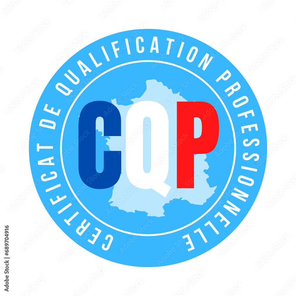 Symbole CQP certificat de qualification professionnelle Stock ...