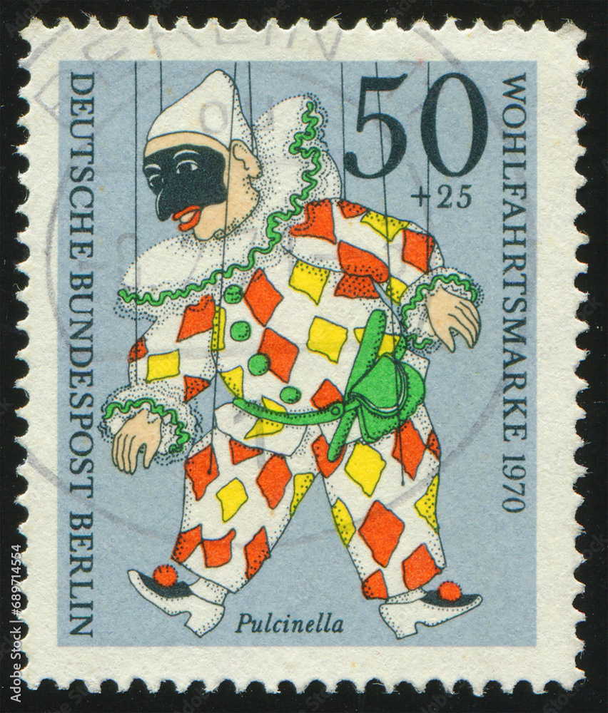 Pulcinella a classical character that originated in commedia dell'arte ...