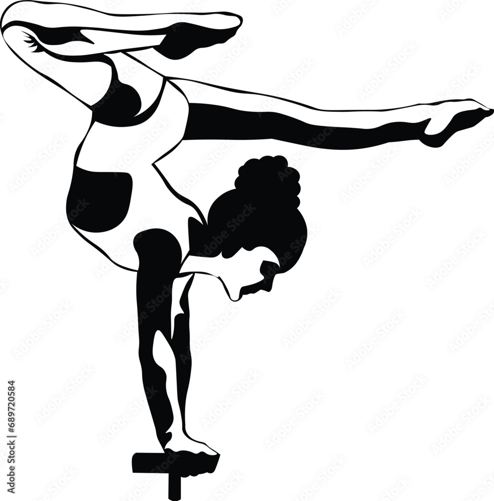 Cartoon Black and White Isolated Illustration Vector Of A Female ...