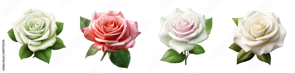 Irish Rose flower clipart collection, vector, icons isolated on ...