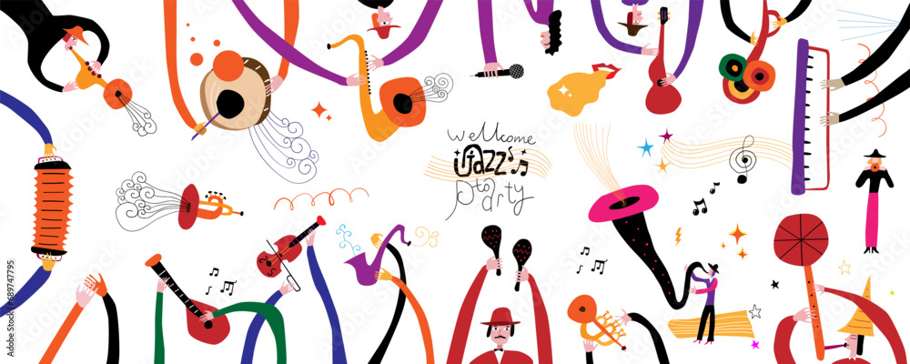 classical musicians band , people hands playing musical instruments ...