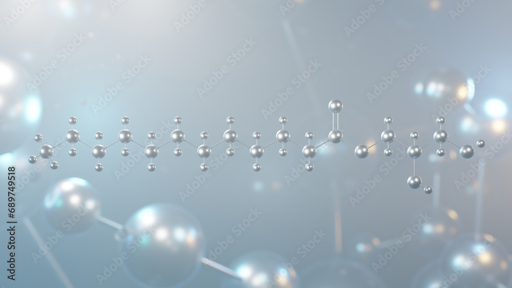monolaurin molecular structure, 3d model molecule, mono-ester ...
