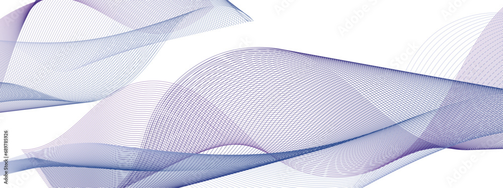 Abstract colorful wave and curve lines with technology background ...