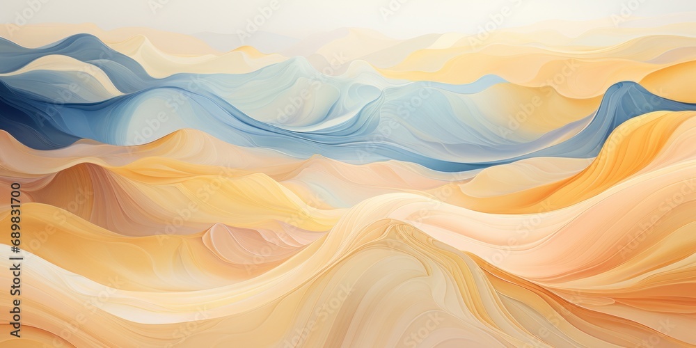 Desert landscape, abstract wavy texture background Stock Illustration ...