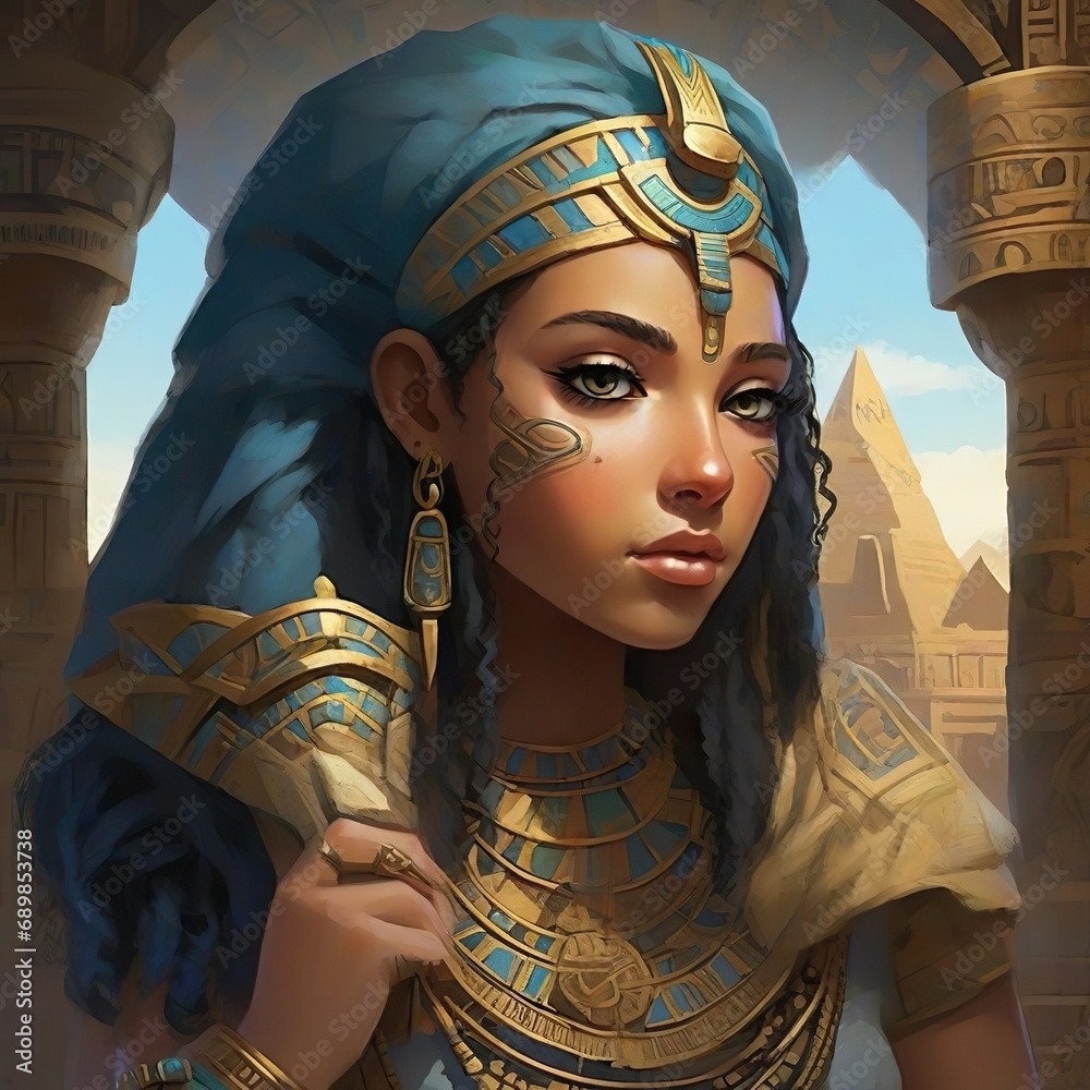 story set in the present day, where a girl with unmistakable Pharaonic ...