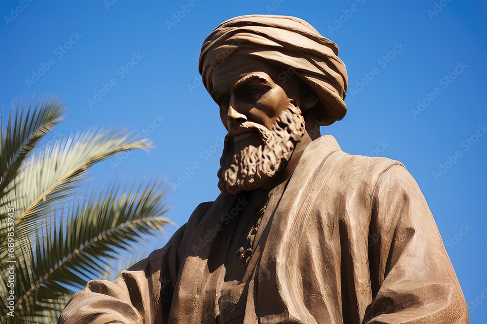 Abu al-Qasim Al-Zahrawi statue. A Spanish-Arabian surgeon and physician who wrote the earliest ...