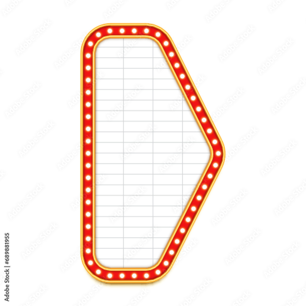 Marquee sign with lights. Vintage movie theater letter board signage ...