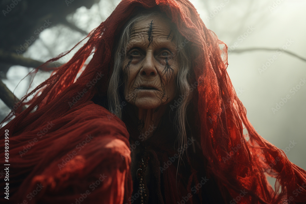 Folklore of Russian and Finnish fairy tales. Baba Yaga and the Leshiy ...