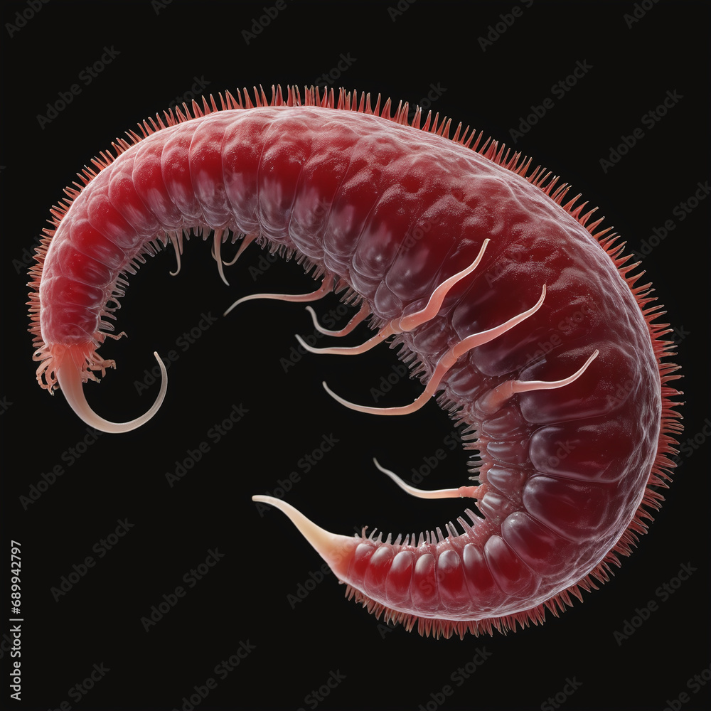 Roundworm parasites in the human intestine. Ascariasis. Diseases of the ...