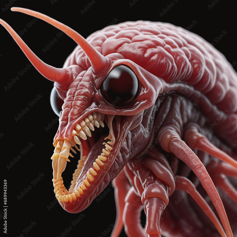 Roundworm parasites in the human intestine. Ascariasis. Diseases of the ...