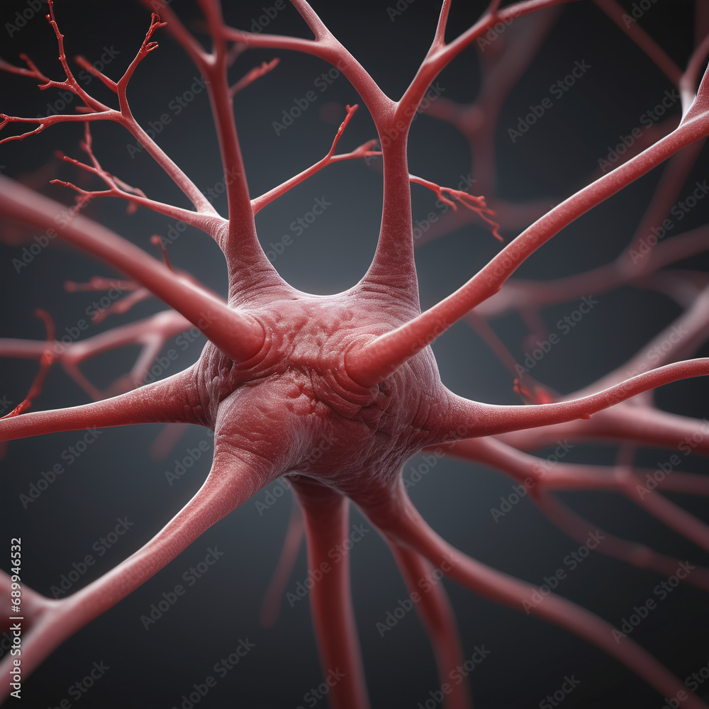 Human neurons flashing. Electric impulses. Biology. brain with neurons ...